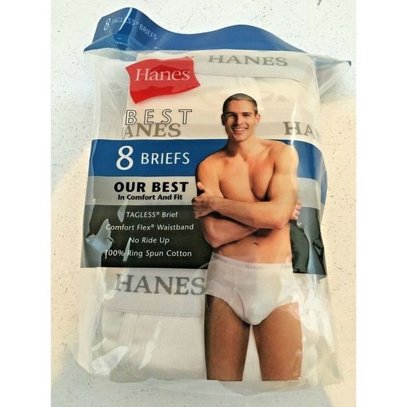 Hanes Underwear And Socks Hanes Mens Best 8 Pack Tagless Briefs